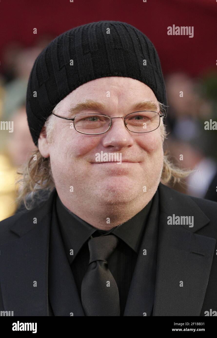 Best Supporting Actor Nominee Philip Seymour Hoffman arrives at the ...