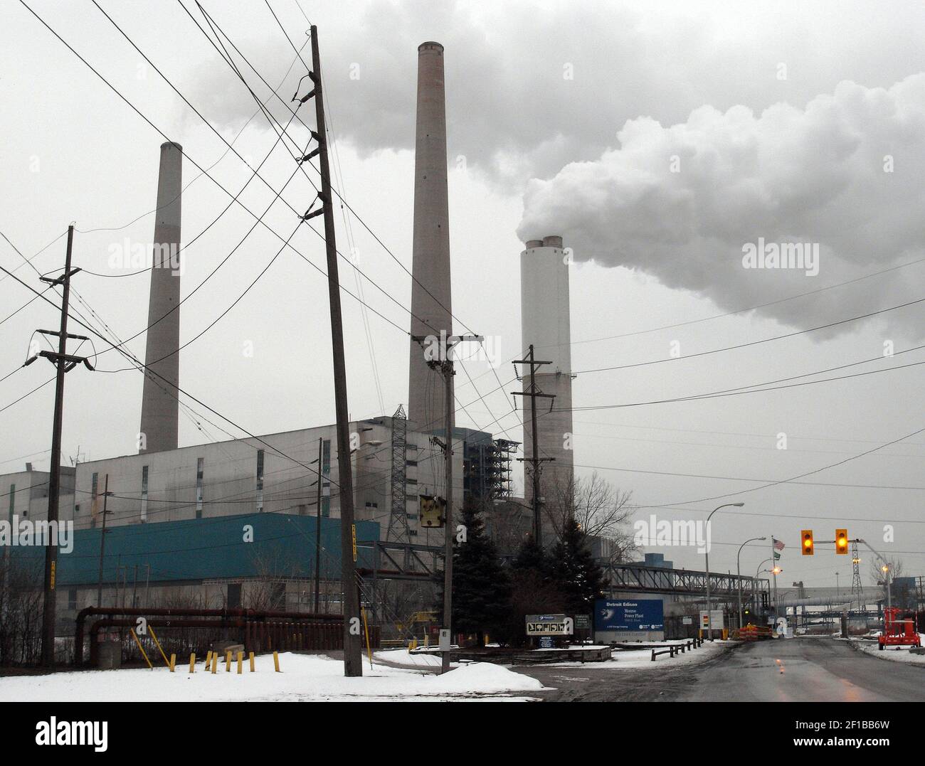 The Monroe Power Plant in Monroe, Michigan, consists of four generating ...