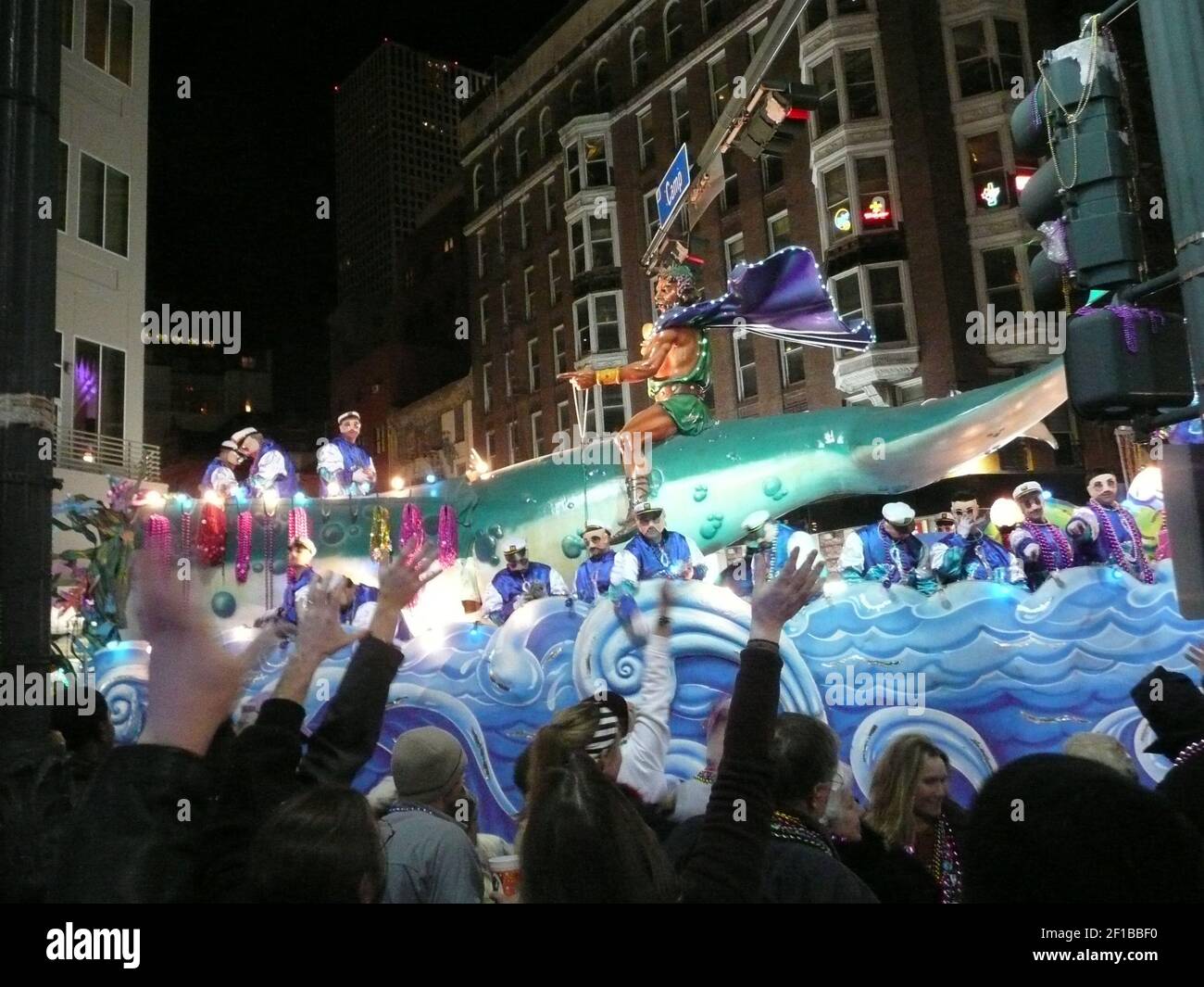 The Bacchus parade on the Sunday before Fat Tuesday attracts a healthy ...