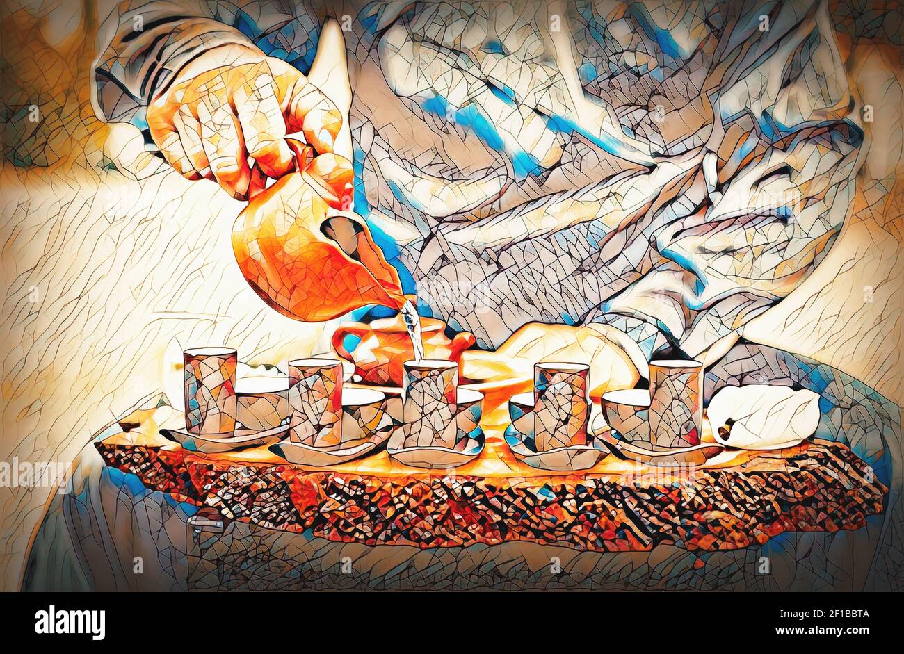 Japan monk tea ceremony hi-res stock photography and images - Alamy