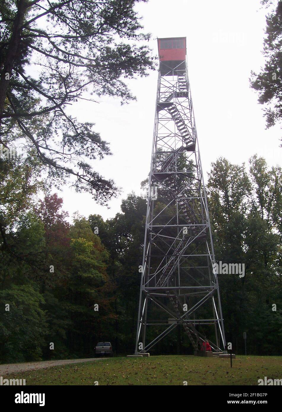 The fire tower at Tar Hollow State Park is one the park's biggest ...