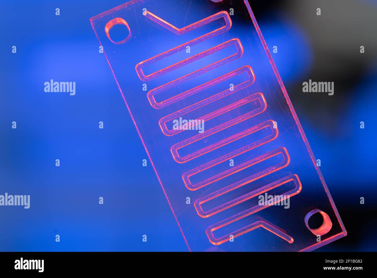 Lab on a chip microfluidics device Stock Photo - Alamy