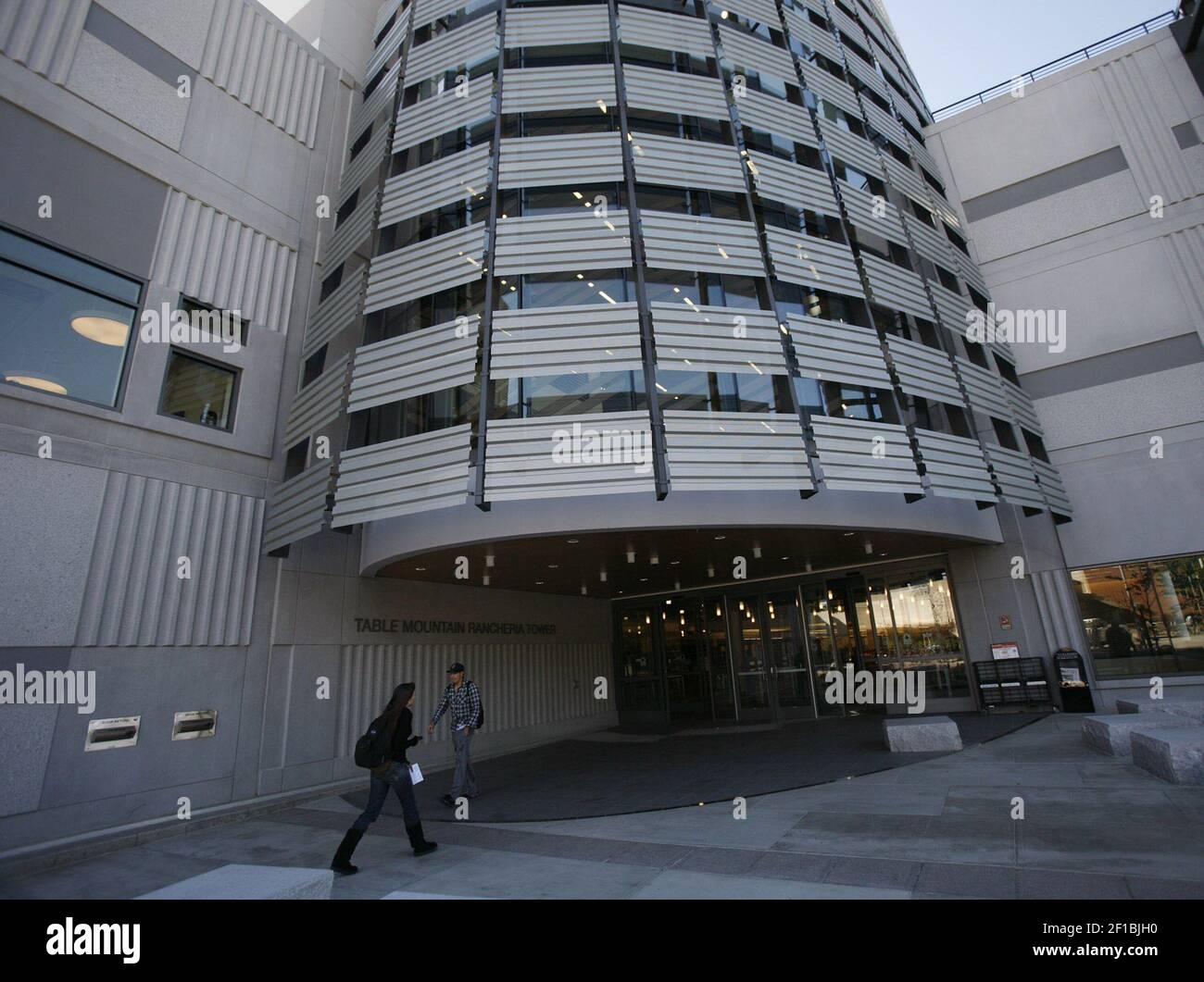 An exterior view of the new addition to the Henry Madden Library at ...