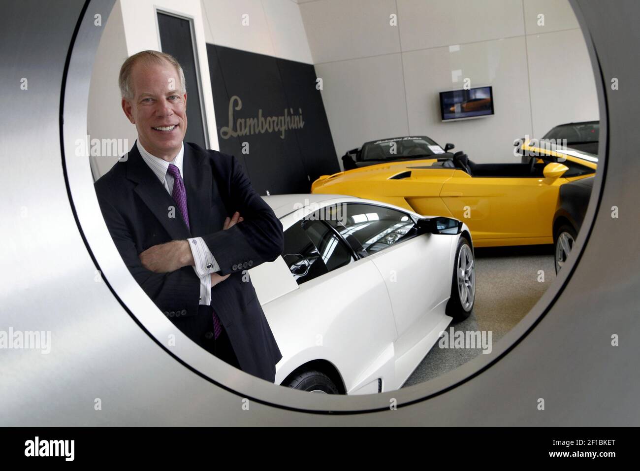Scott Ginsburg, owner of Boardwalk Auto Group, stands in the ...