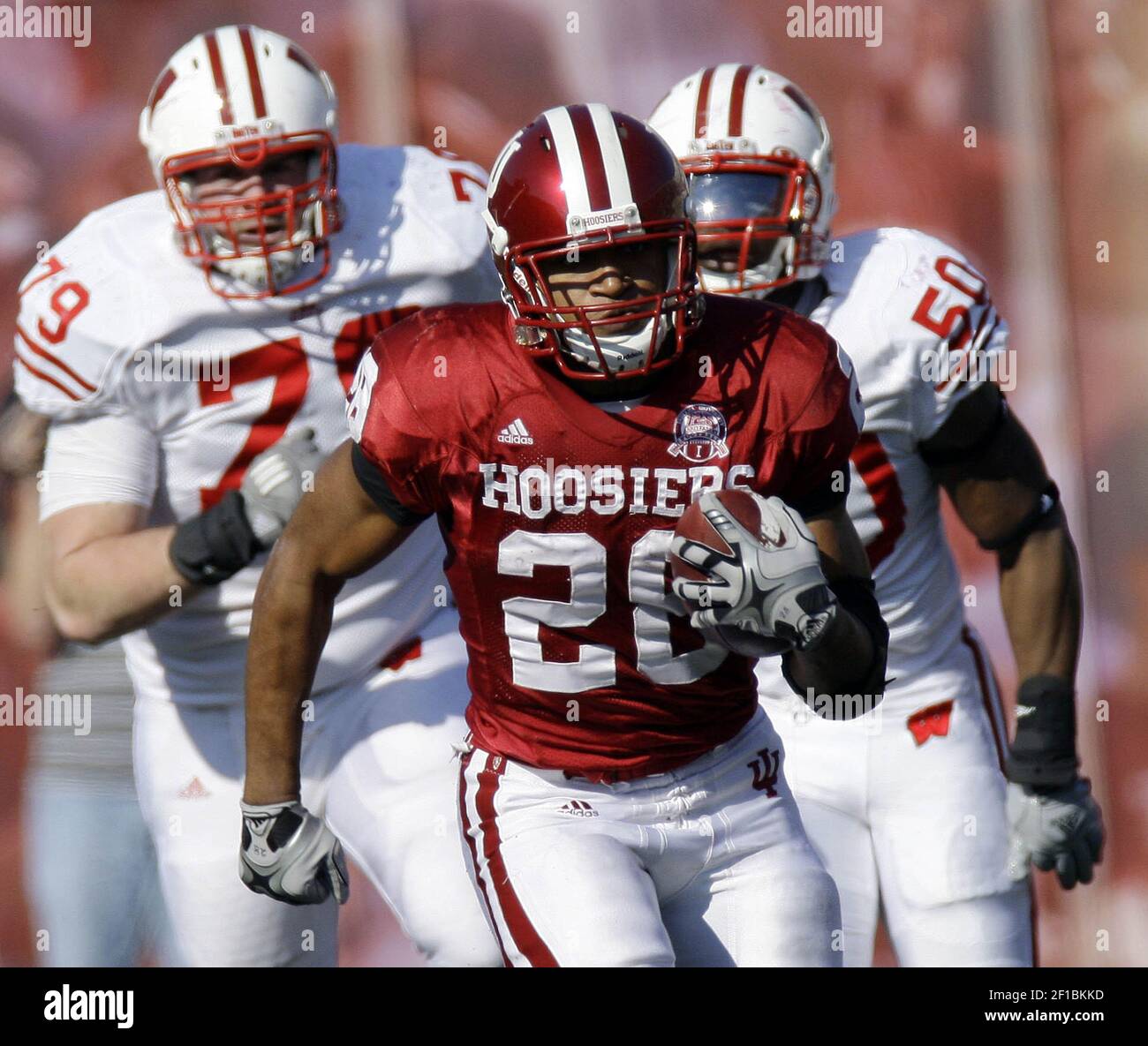 Indiana running back Darius Willis picks up 10 yards on a reception ...