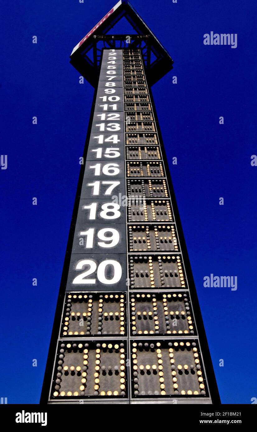 The scoring tower at turn #1 is shown before the NCWTS 7-Eleven ...