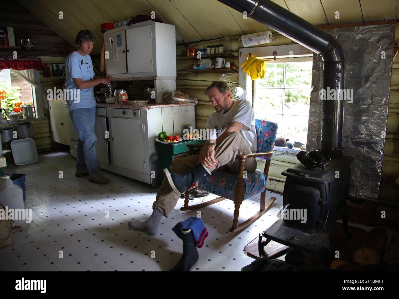 Wildlife ecologist Rolf Peterson, who has been studying the wolves and ...