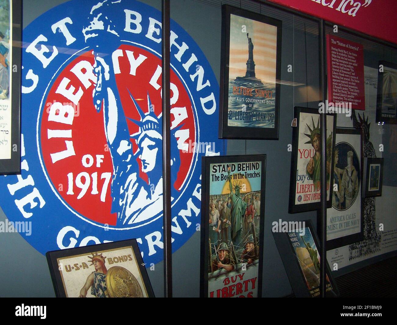 A display inside the Statue of Liberty shows how her image has been ...