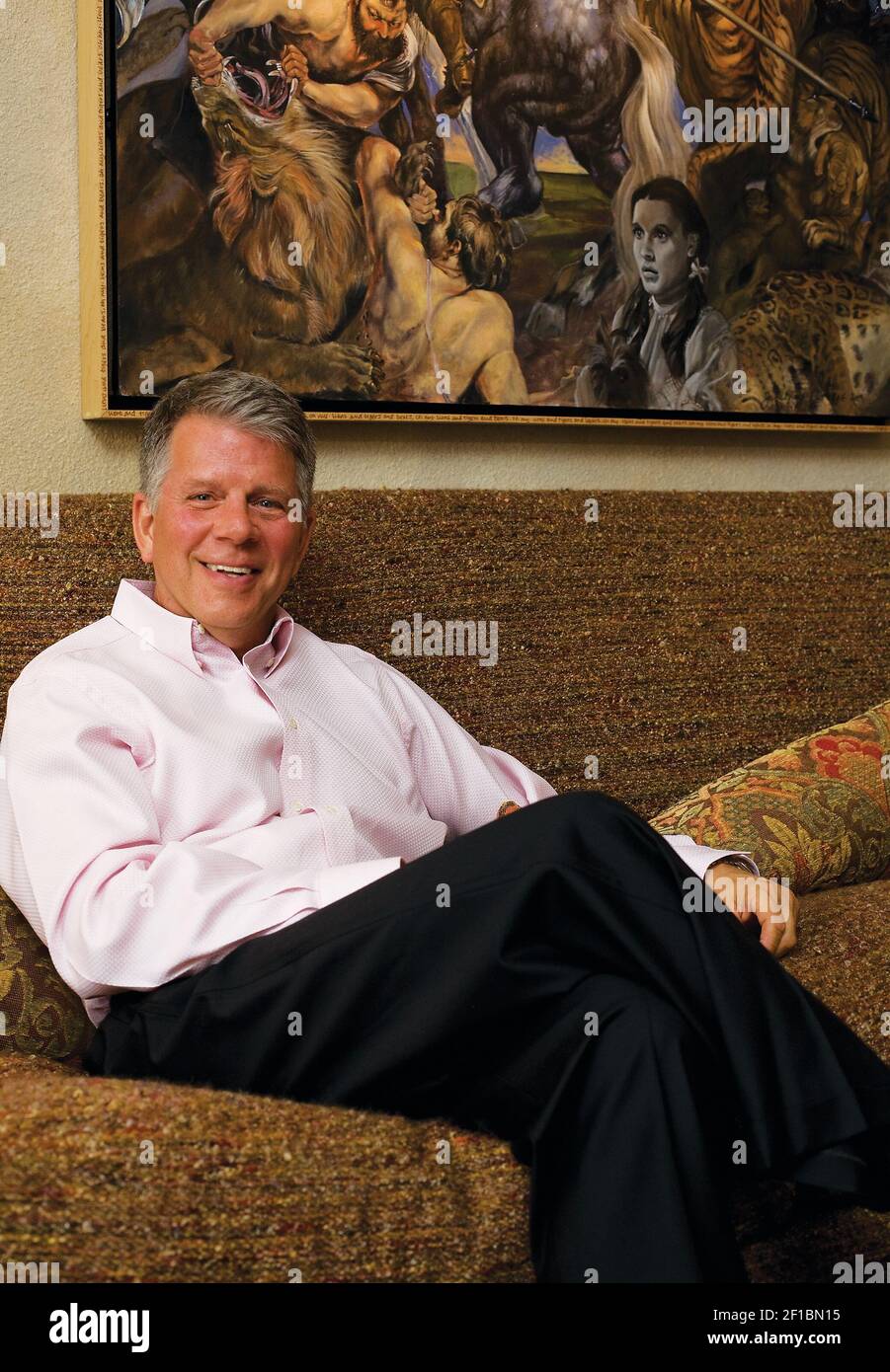 Ken Jorns in a rare moment of repose at his home in Fort Worth, Texas ...