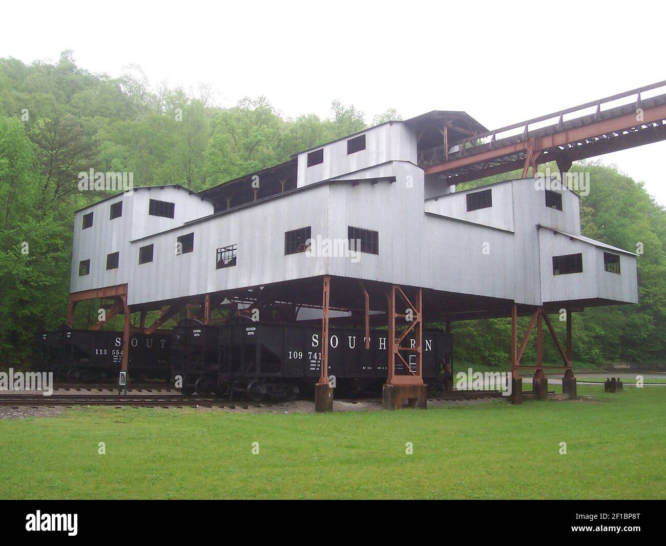 The tipple at Blue Heron was used starting in the late 1930s to load ...