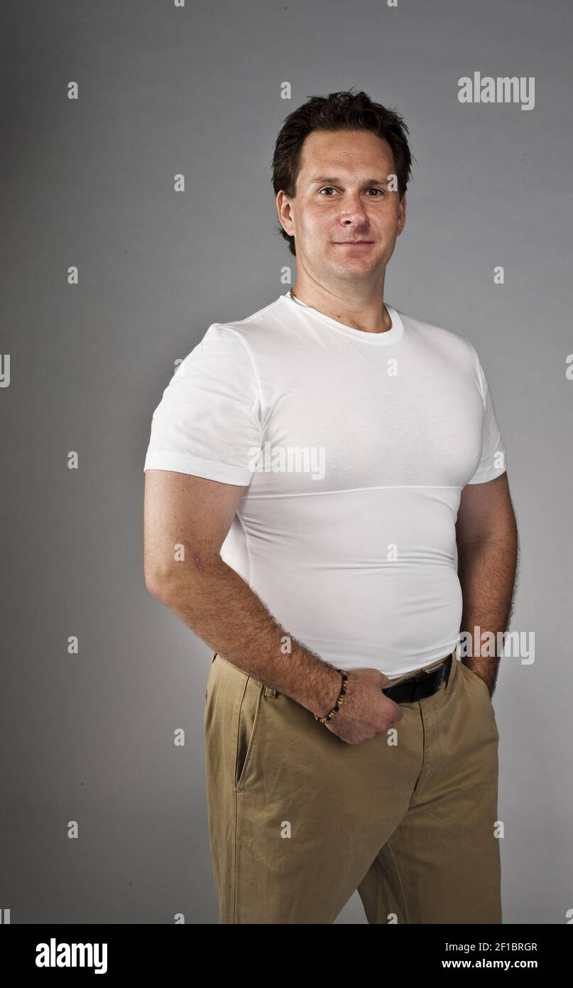 Tribune reporter Rex Huppke wears a "Ript" undershirt. "It felt tight ...