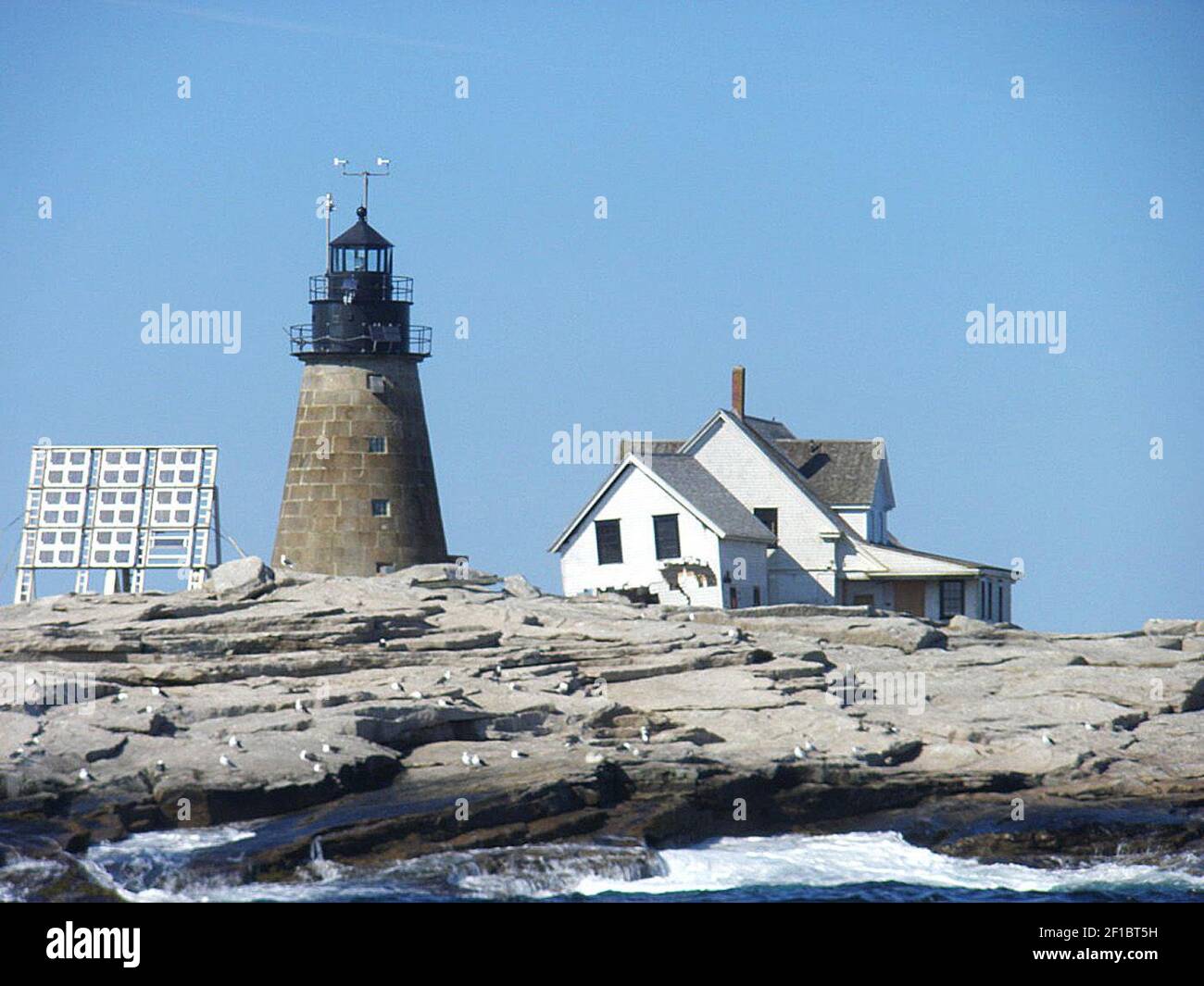 The lighthouse on Mount Desert Rock in Maine is one of the attractions ...