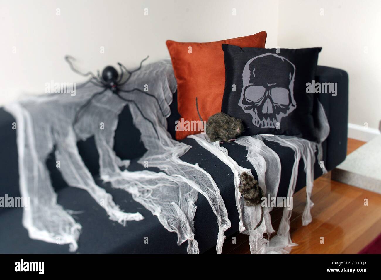 Turn your sofa into a creepy masterpiece for Halloween. (Photo by ...