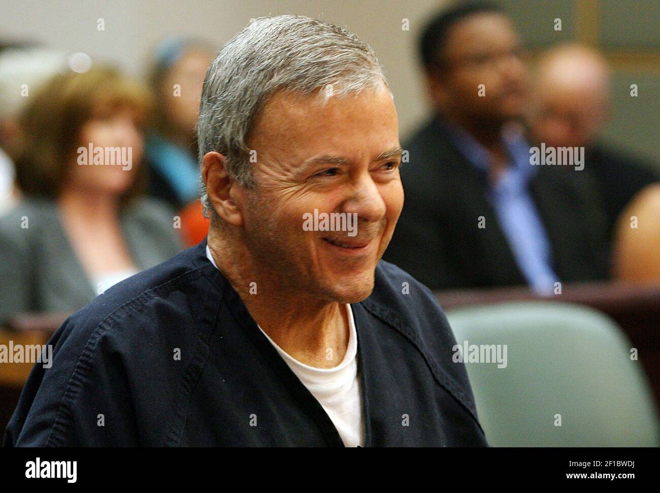 Millionaire James Robert Ward smiles at his daughter, Sara Ward, after ...