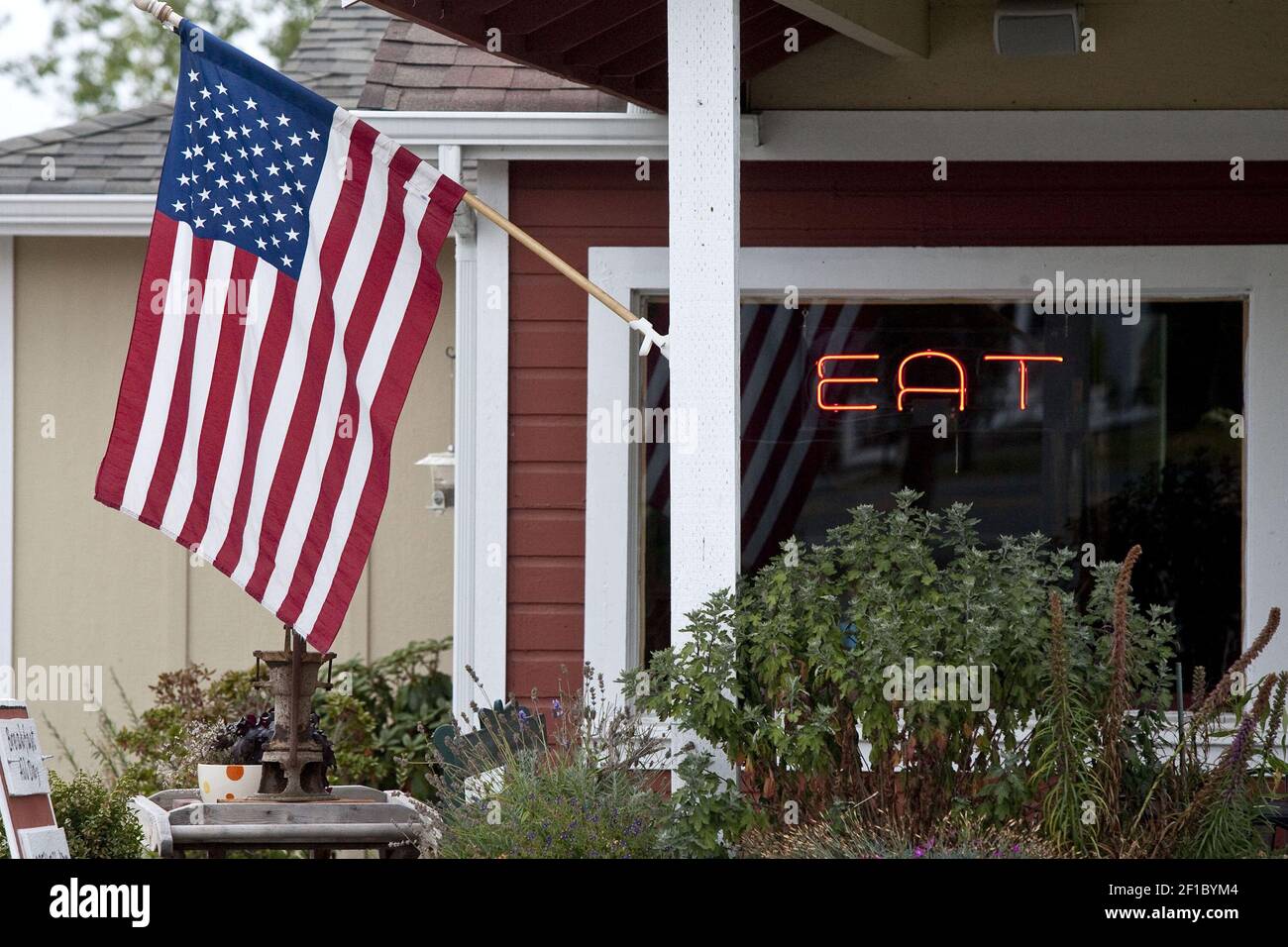 The Edison Cafe in Edison, Washington, has pictures on its walls ...