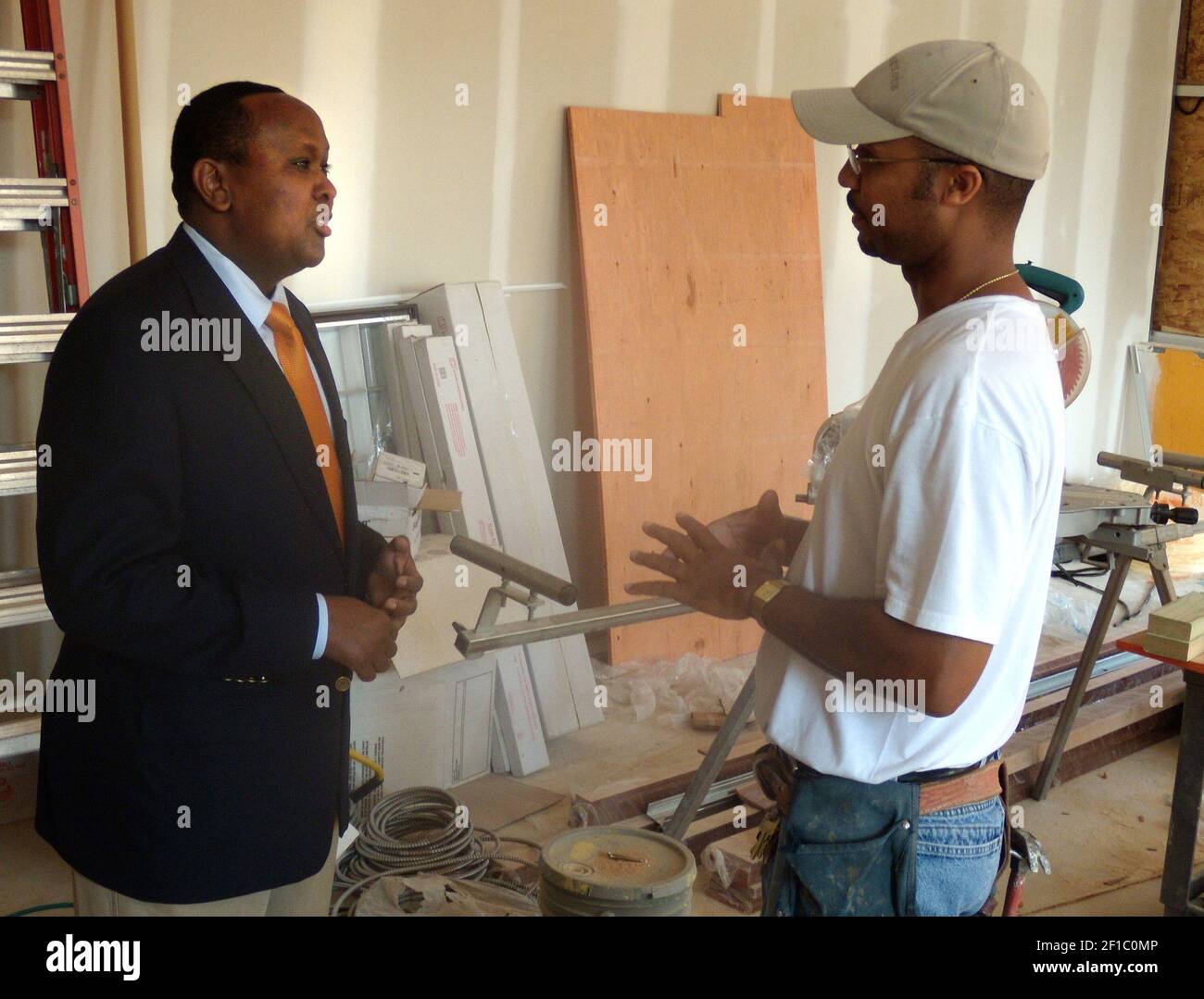 Hussein Samatar, left, executive director of the African Development ...