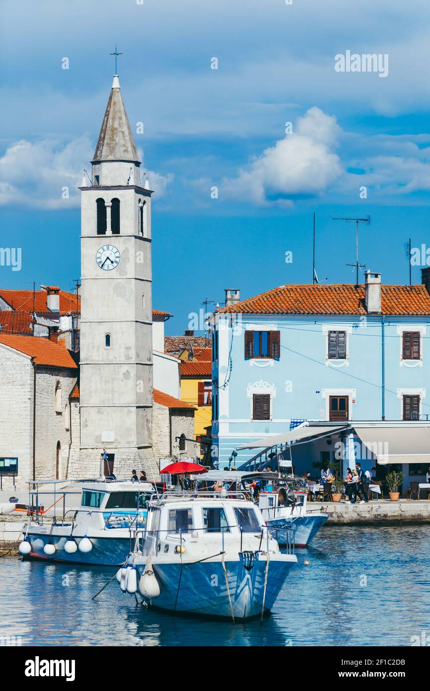 view Fazana small town in stria Croatia. summer vacation near sea Stock ...