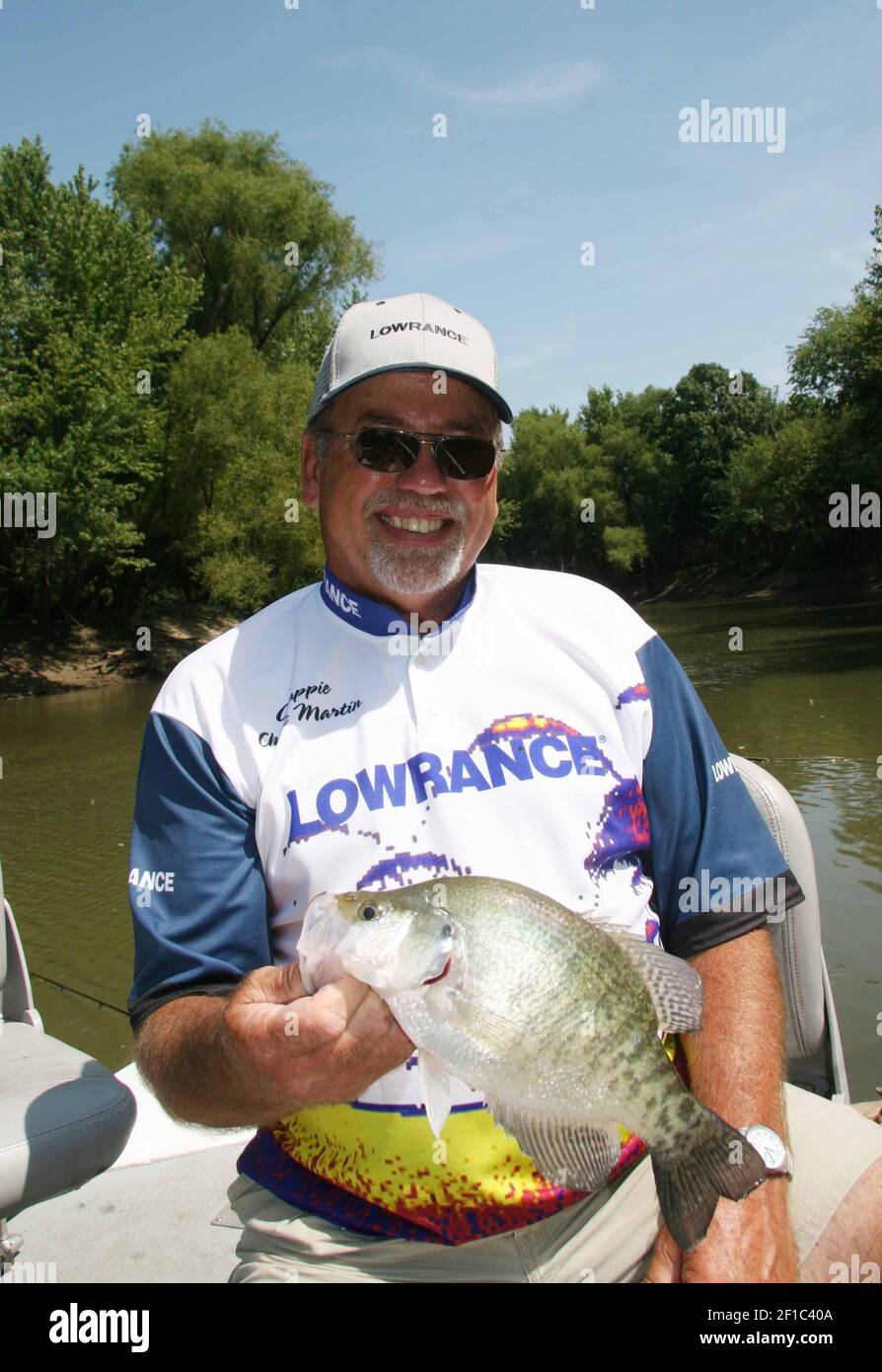Chatt Martin poses for portrait with the kind of big and fat crappie ...
