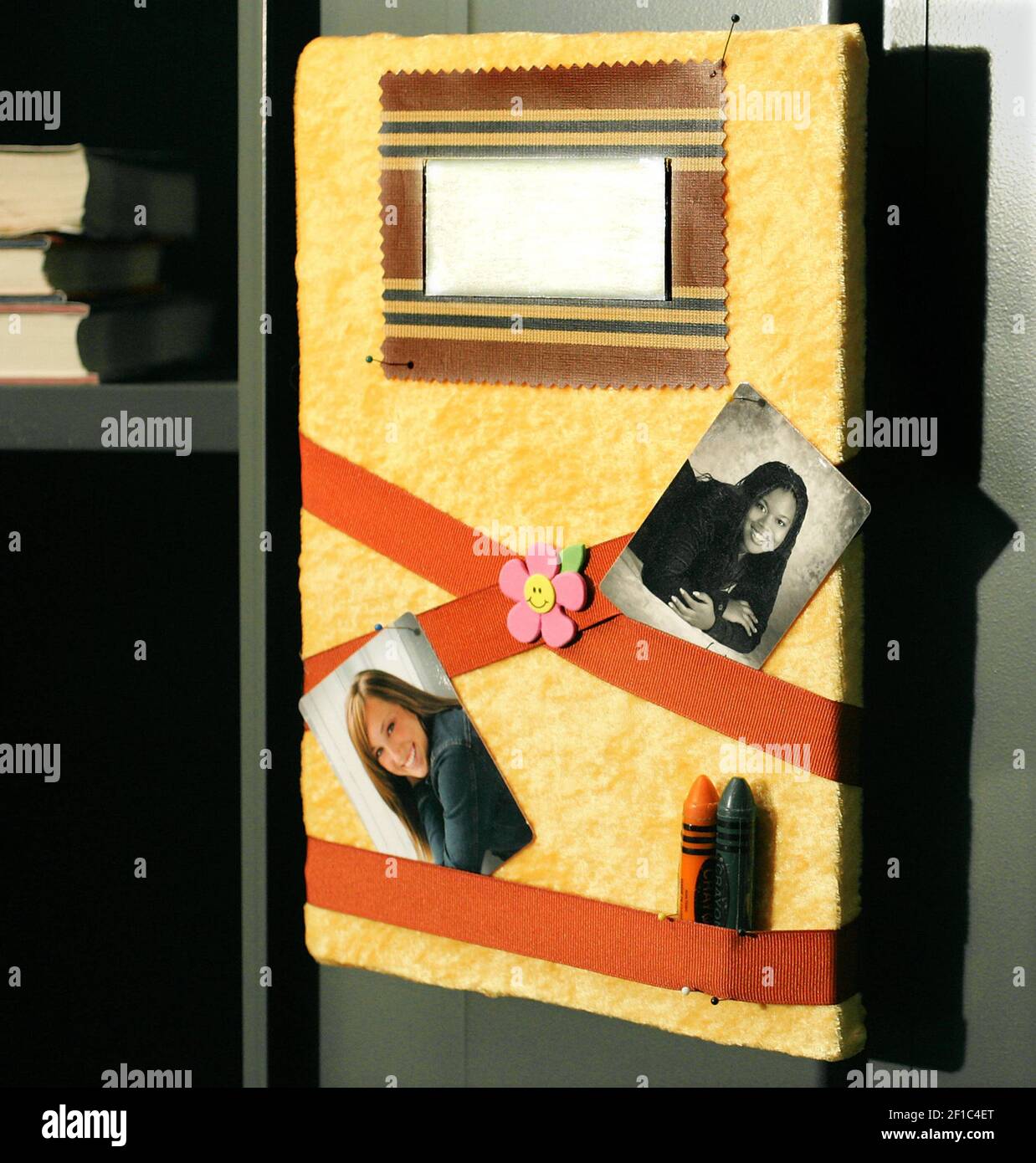 Make a magnetic school locker memo board with a small mirror to fit ...