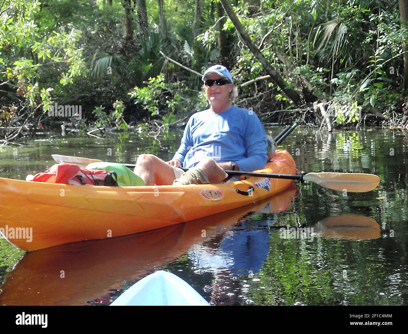 Kayak guide Kenny Boyd paddled on the Wekiva River in Wekiwa Springs ...