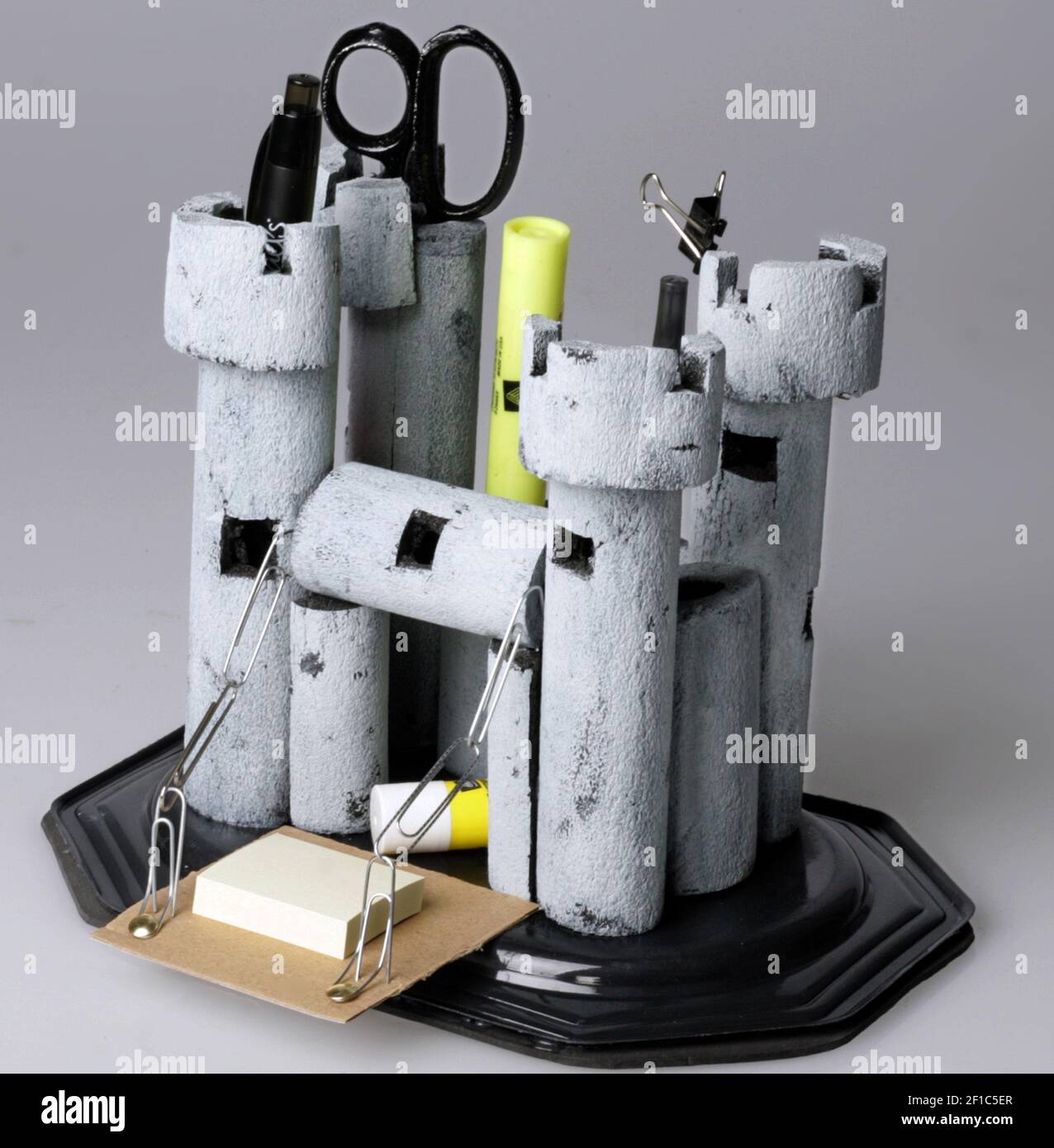 Kids can help make this desk organizer set. (Photo by Mike Cardew/Akron ...