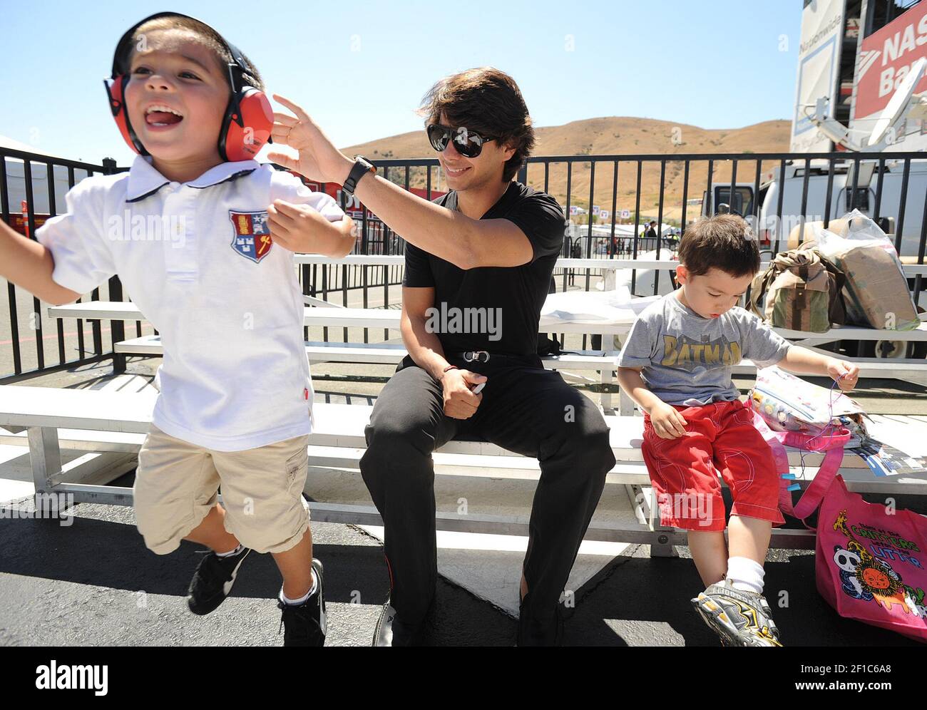 Christian Gotterup, age 4, from Lafayette, leaps up into the air after ...