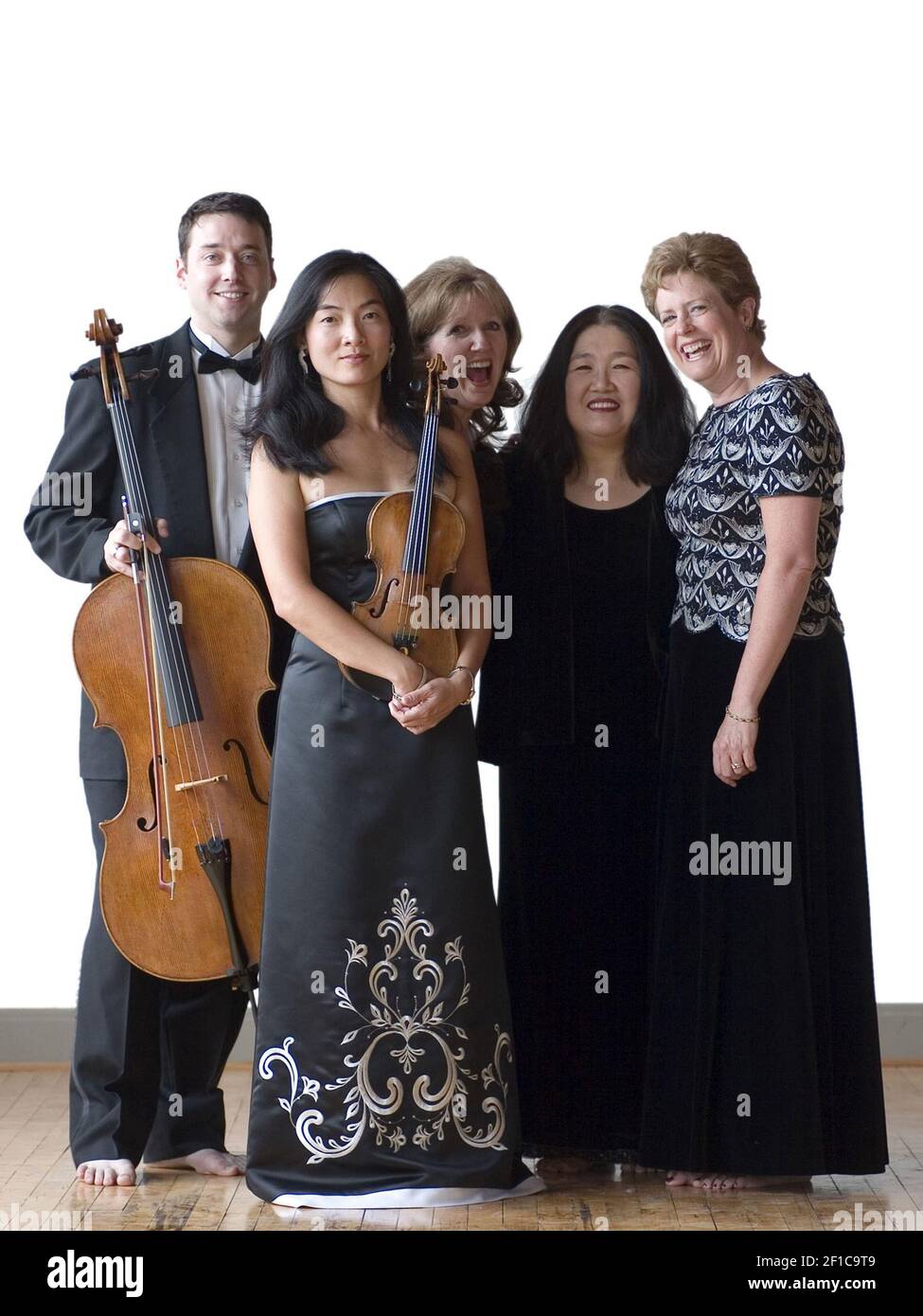 Pictured are the Bach Aria Soloists, left to right, Matthew Johnson ...