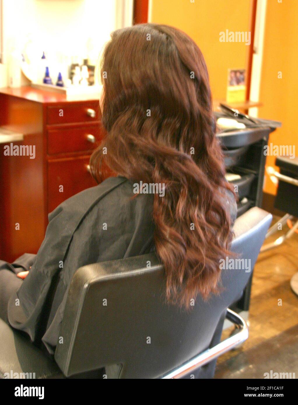 How to make a poufy ponytail, step one: Start with dry hair. A little ...
