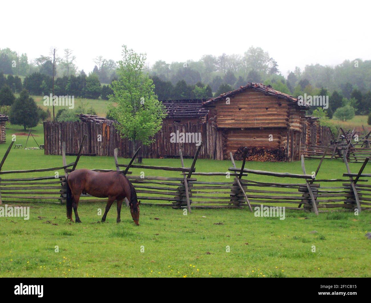 Martin's Station, located in Wilderness Road State Park in Virginia ...