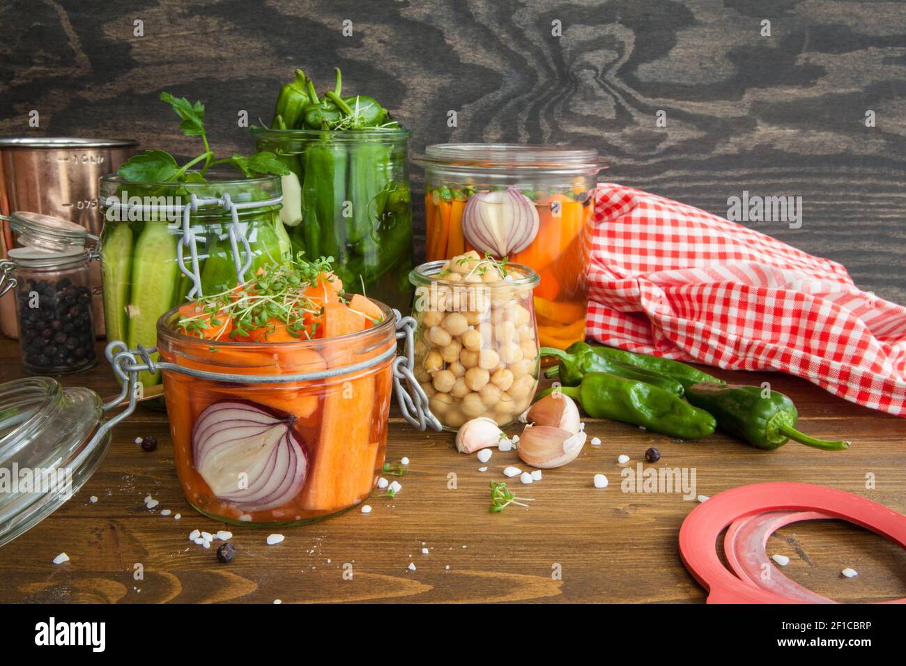 Preserving fresh vegetables Stock Photo - Alamy