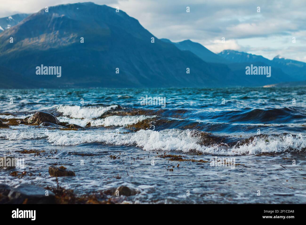 Powerful ocean waves crash volcanic hi-res stock photography and images ...