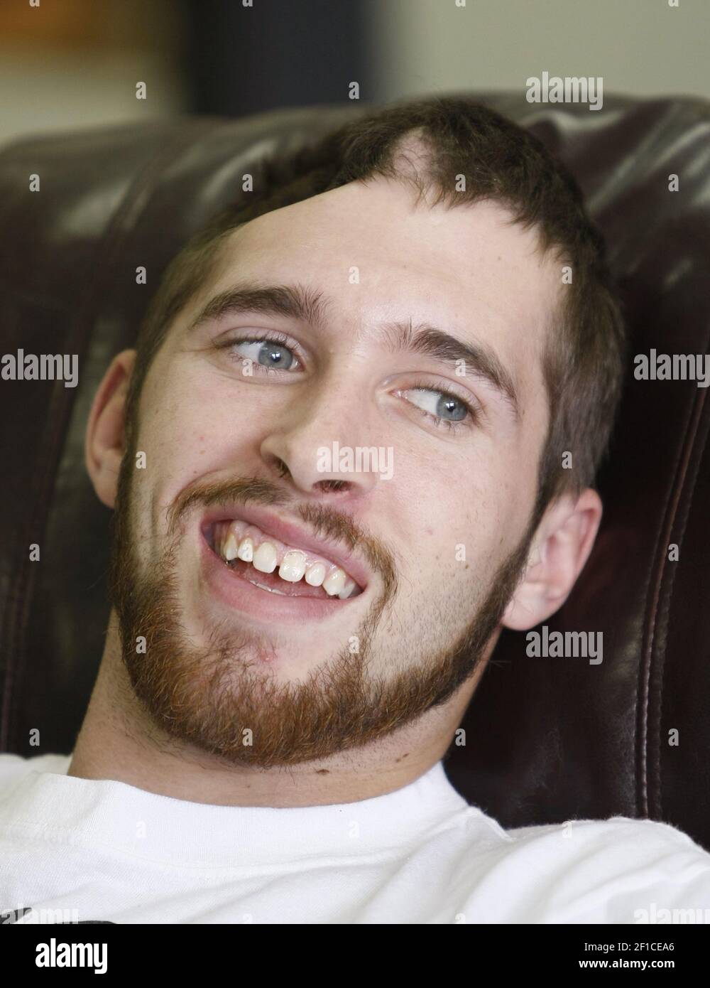 In this February 28, 2008 file photograph, Chase Kear sits and relaxes ...