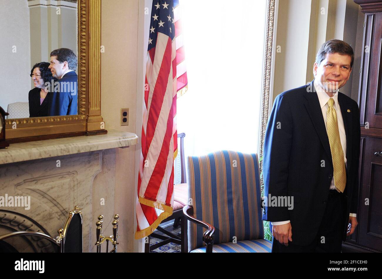 Senator Mark Begich meets with Judge Sonia Sotomayor at the Capitol ...