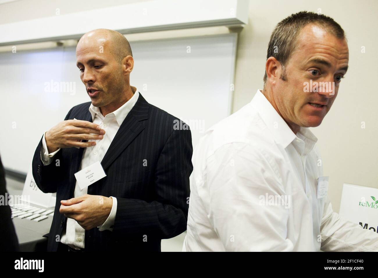 John Gotts, left, CEO of Byjobi, and Eric Rosser, vice-president of ...