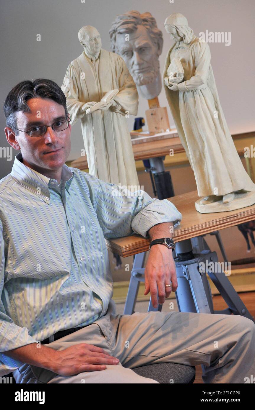 Chas Fagan, a sculptor and painter from Charlotte, North Carolina ...