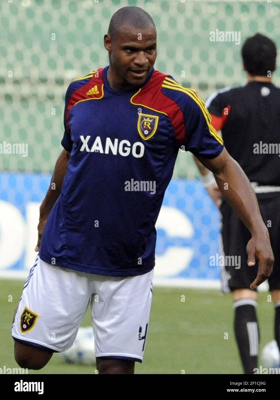 Real Salt Lake defender Jamison Olave stretches prior to a match ...