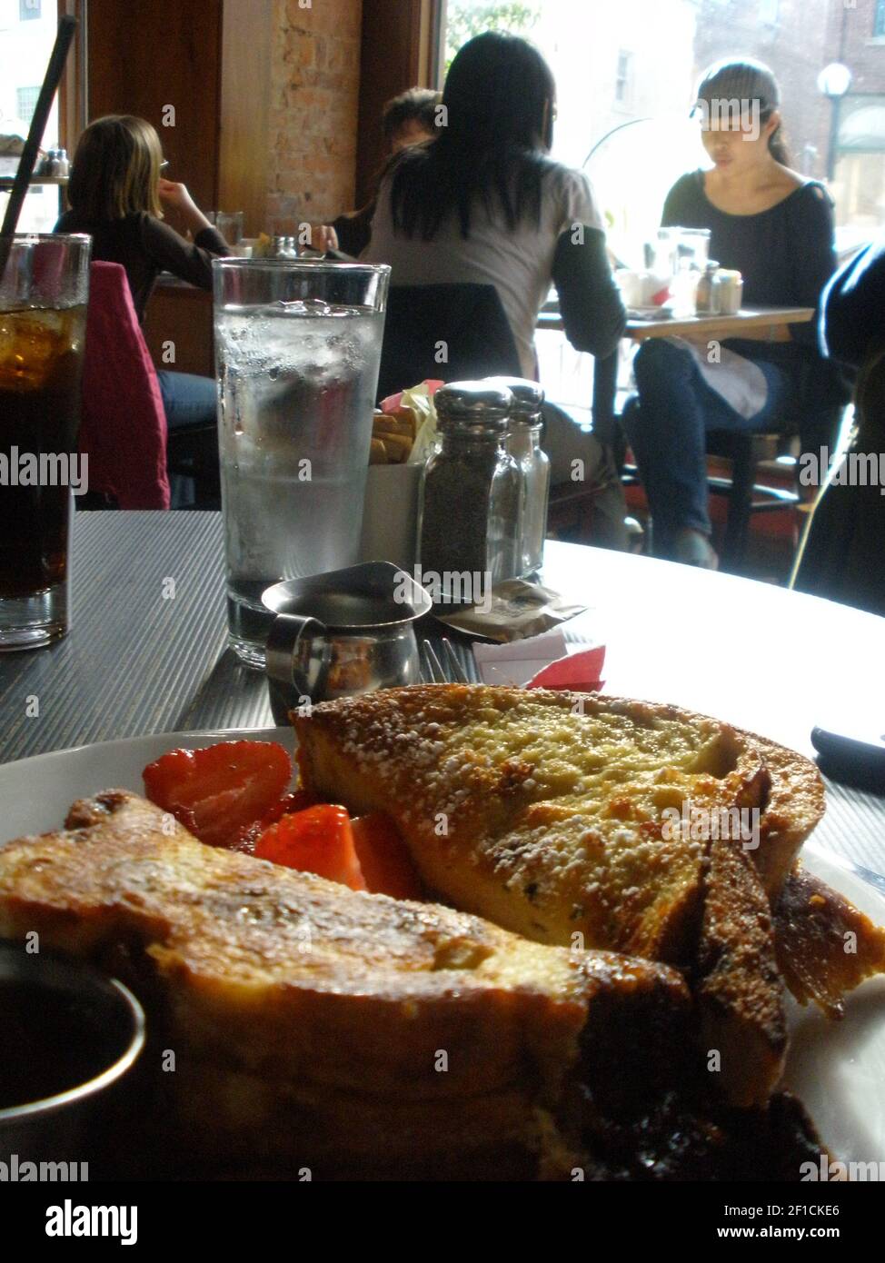 The raisin-bread French toast is a specialty at CafÃ© Zola in Ann Arbor ...