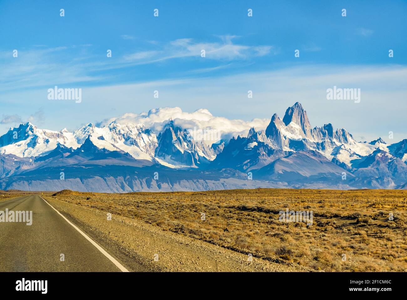 Snowy Andes Mountains, El Chalten, Argentina Stock Photo - Alamy