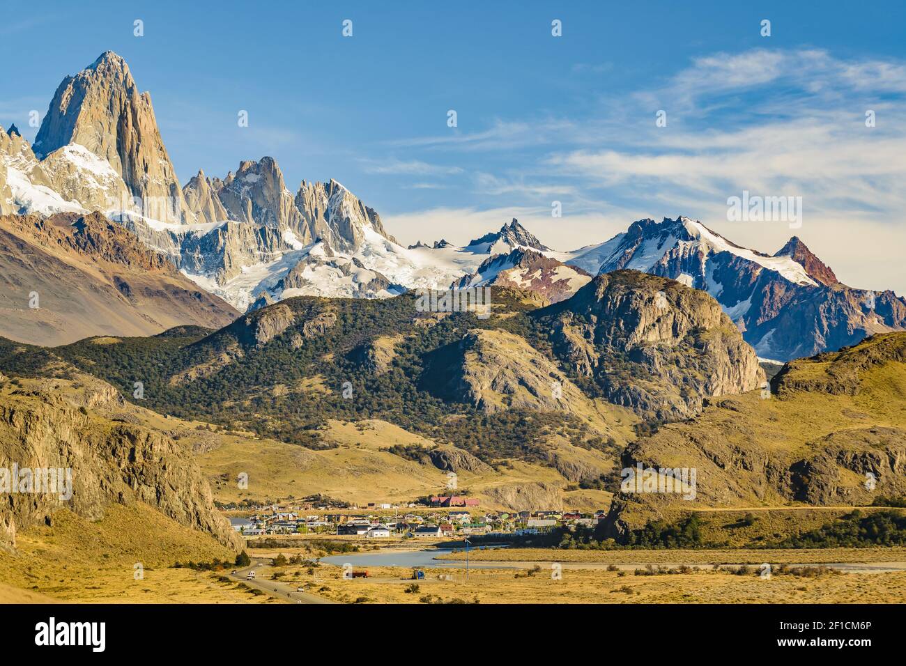 Snowy Andes Mountains, El Chalten, Argentina Stock Photo - Alamy