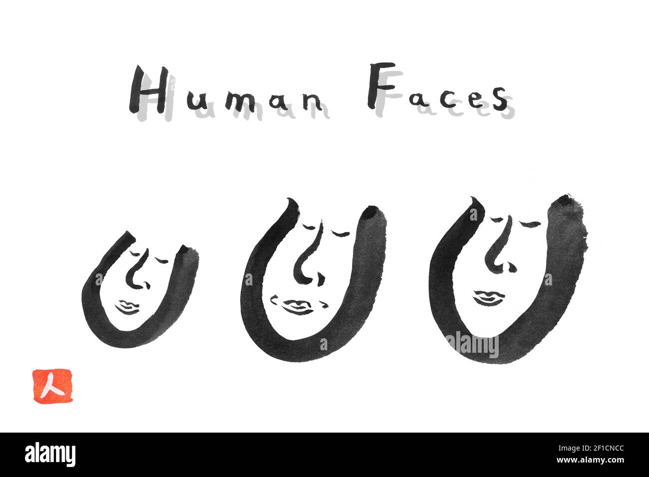 Abstract animal line drawing face hi-res stock photography and images ...