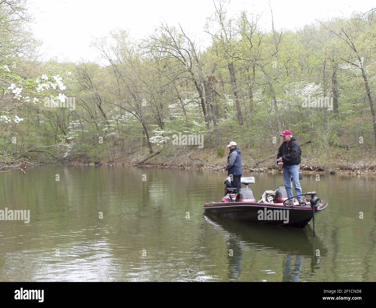 Terry Blankenship (right) and Jim Divincen fished for crappies at Lake ...