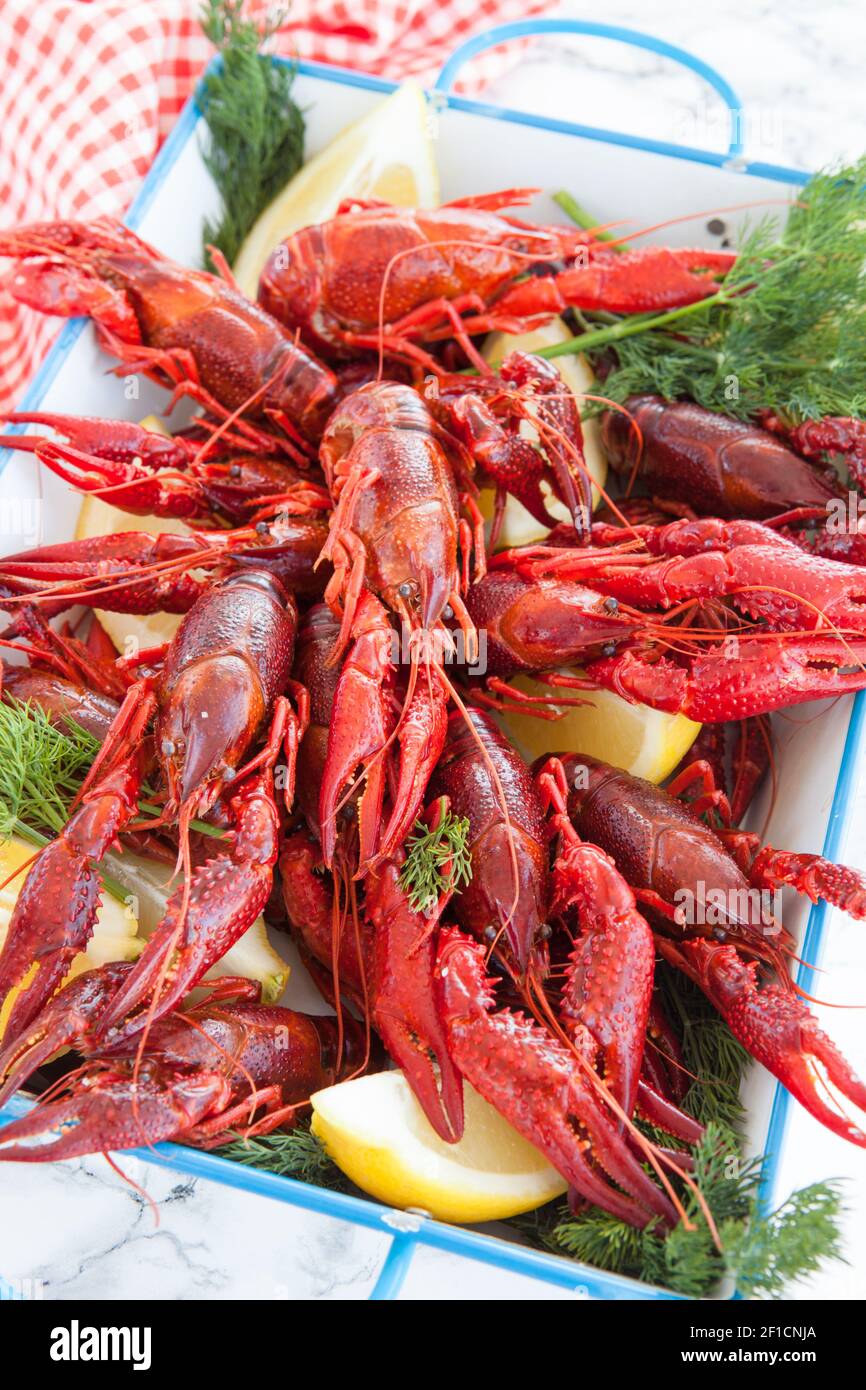 Crayfish boil hi-res stock photography and images - Alamy