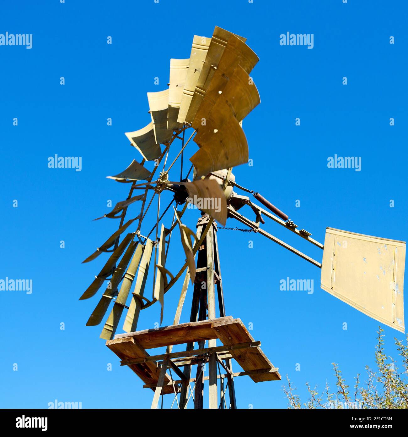 In the national park windmill turbine technology Stock Photo - Alamy