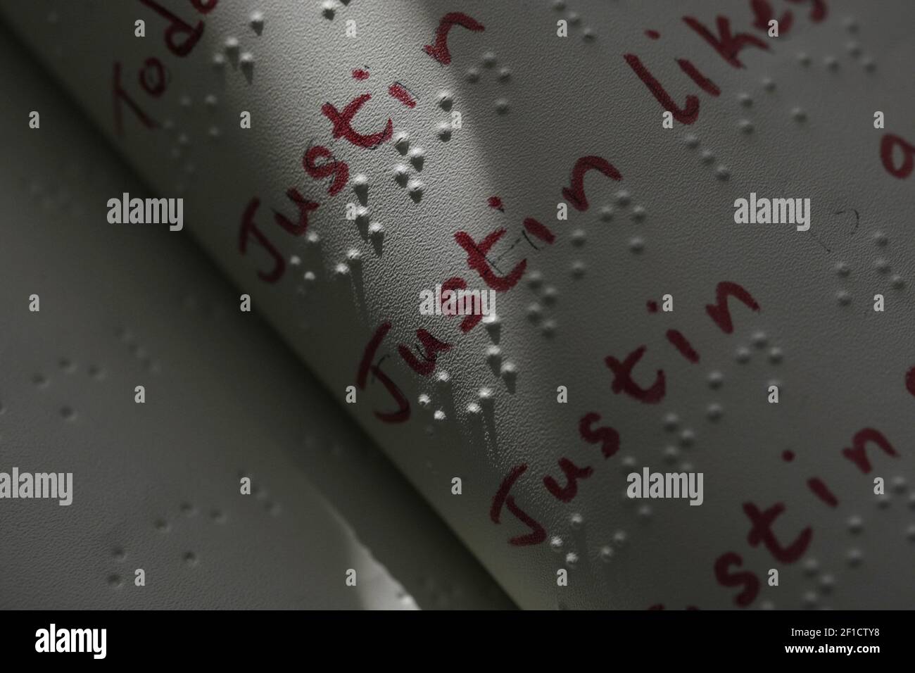 Justin Egle's book is in Braille, created by Louis Braille in the early ...