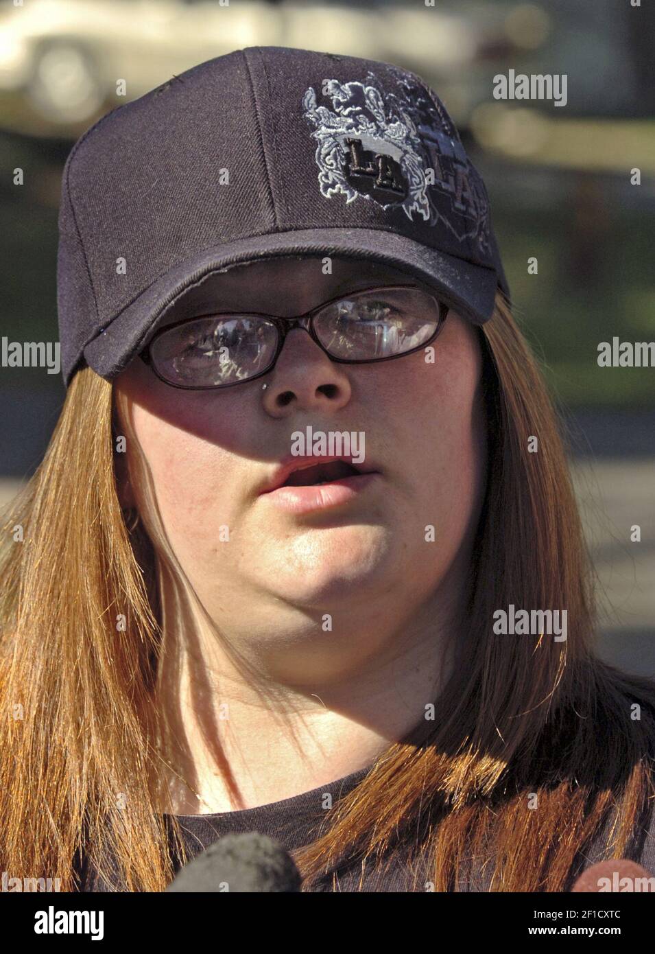 Angela Harrison talks to the media about her kids, and husband, Monday ...