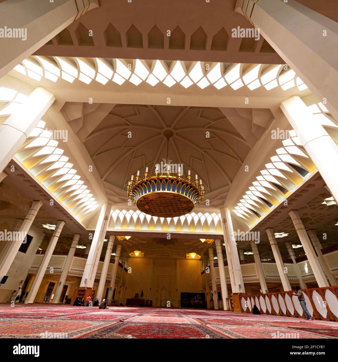 In iran inside the old antique mosque Stock Photo - Alamy