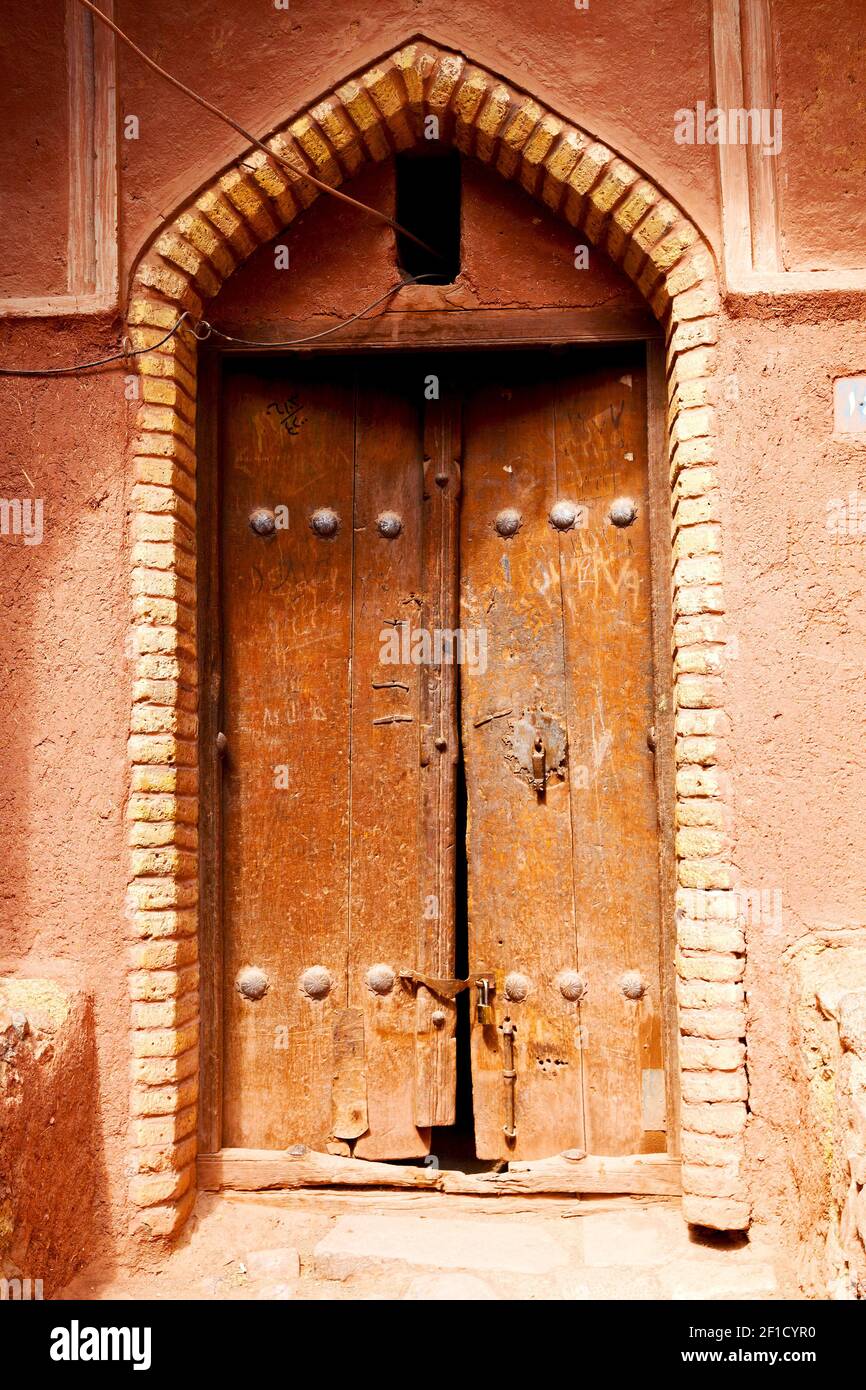 In iran old door Stock Photo - Alamy