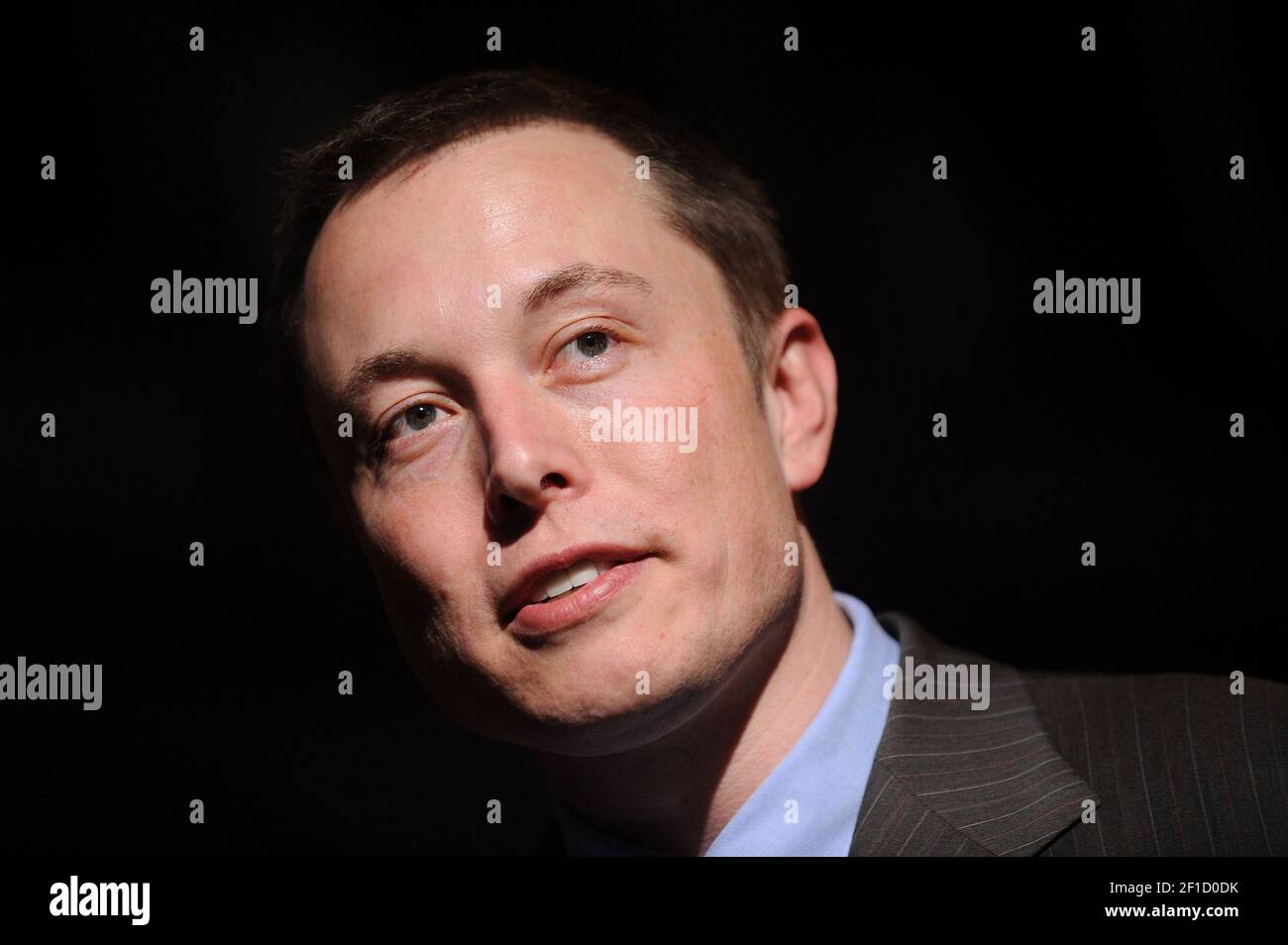 Elon Musk, CEO of Tesla Motors, unveils the first mass-produced all ...