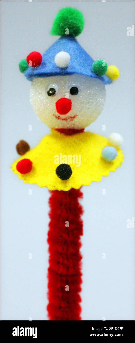 For a very tame way to celebrate April Fools' Day, make a jester pencil ...