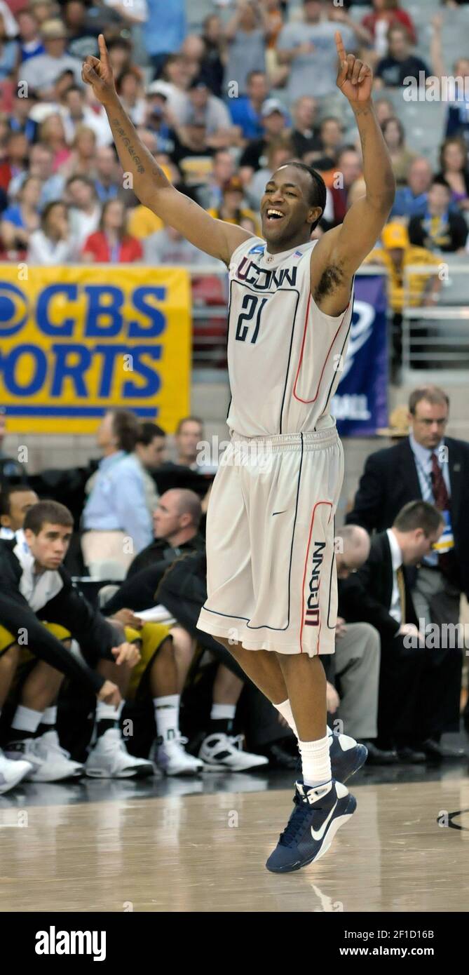Connecticut's Stanley Robinson after the Huskies defeated Missouri 82 ...